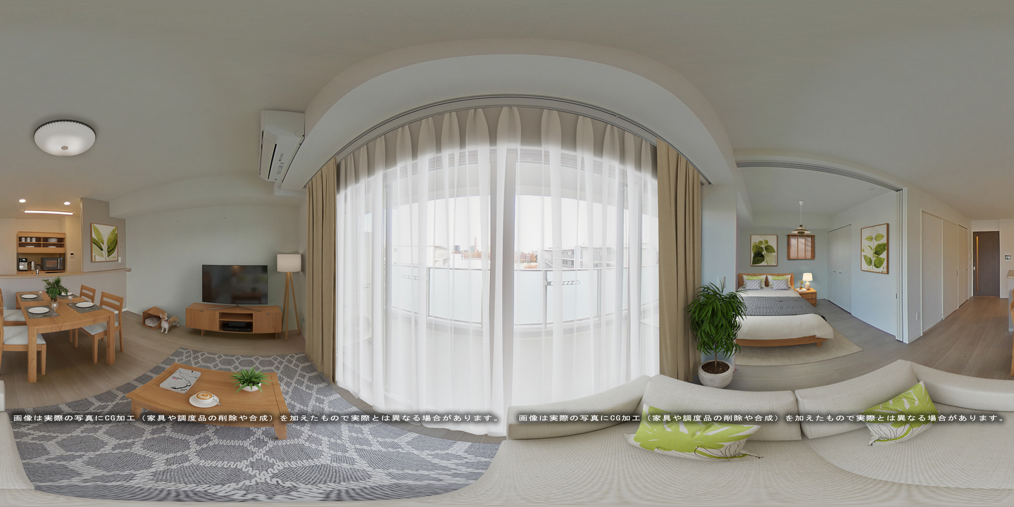 浜甲子園なぎさ街 3LDK「フ」タイプ | スペースリー 360度バーチャルツアー