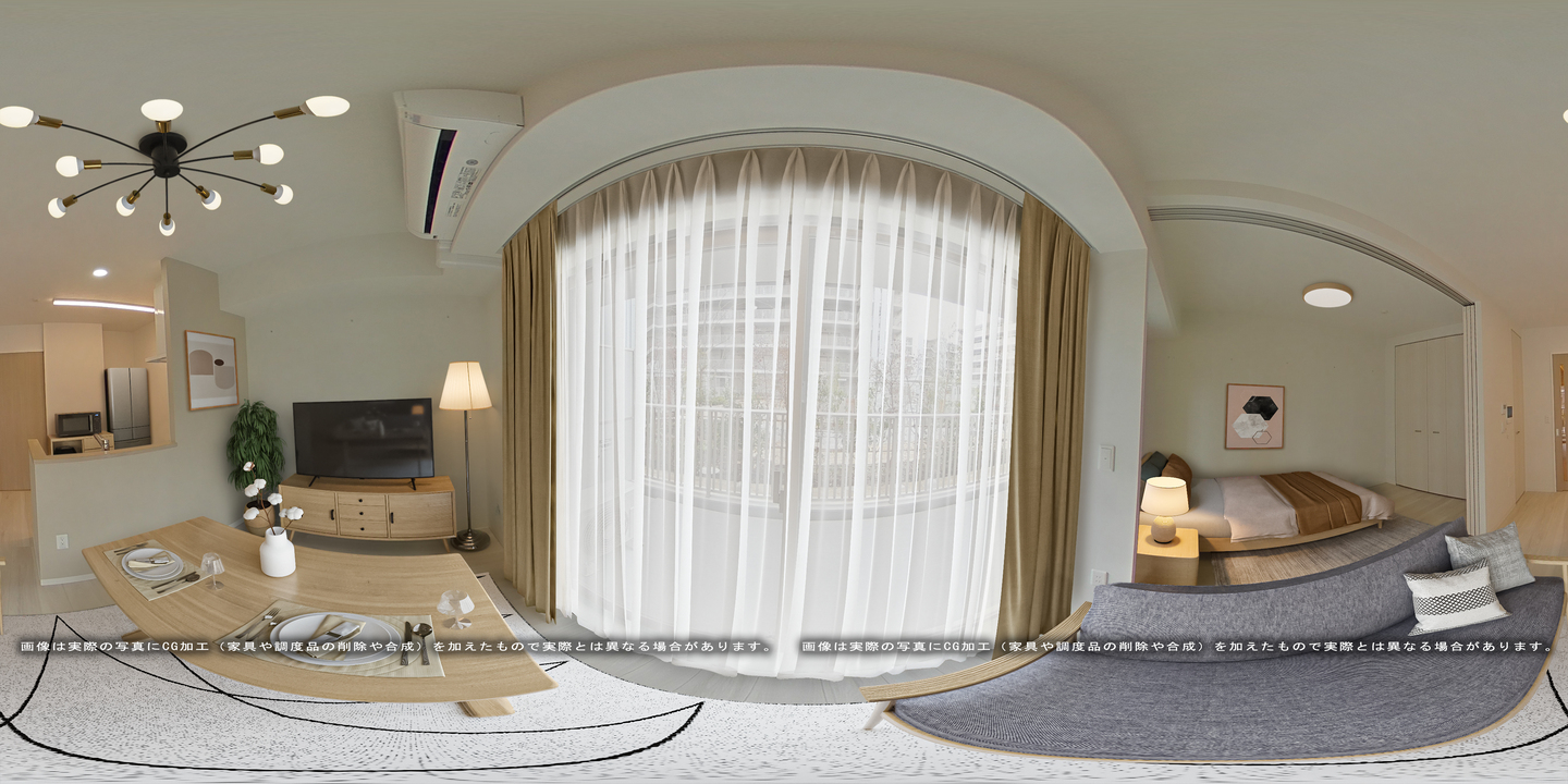 浜甲子園なぎさ街 2DK「ケ」タイプ | スペースリー 360度バーチャルツアー